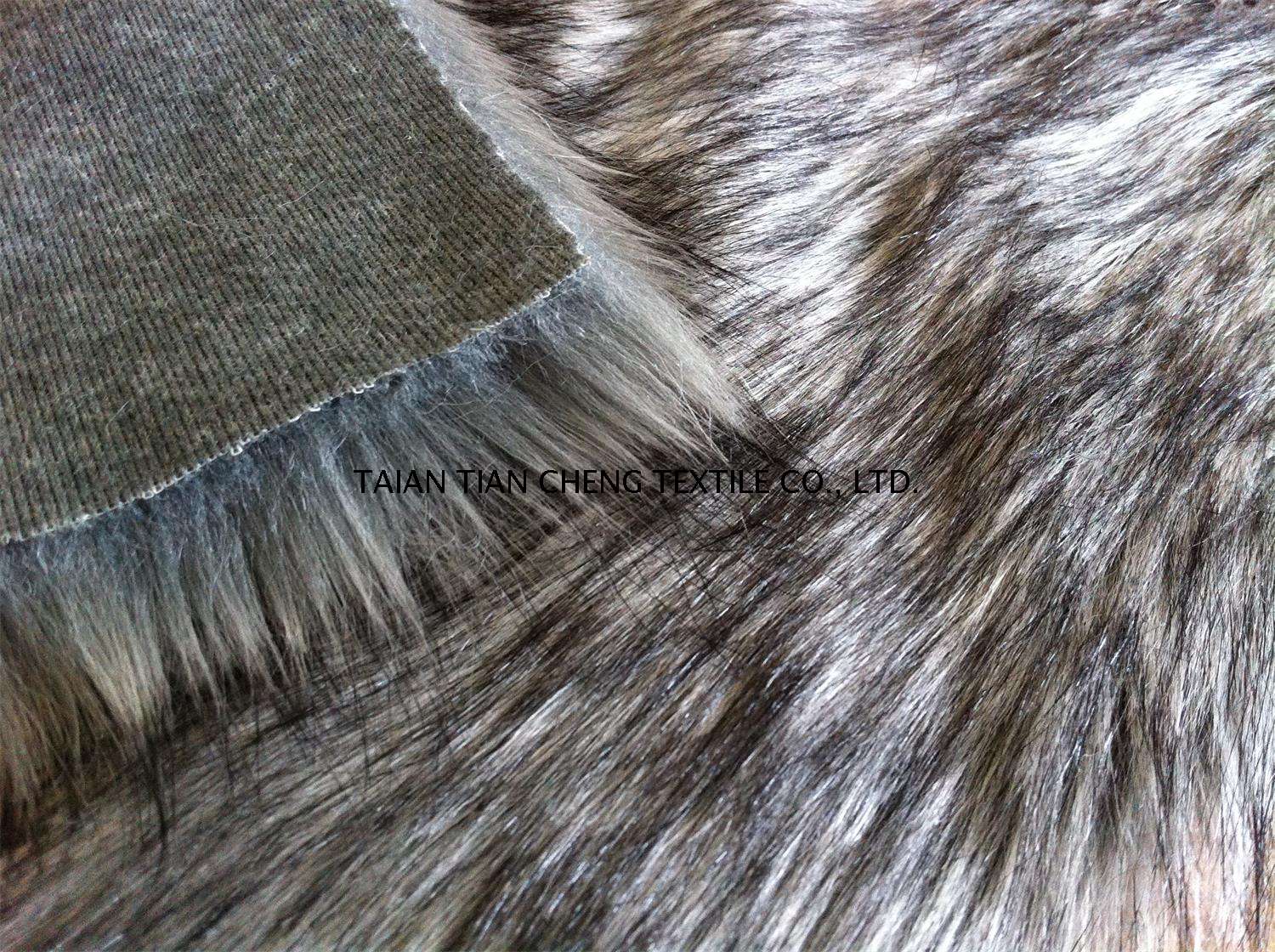 Acrylic tip-dyed faux fur 800 G/M - 泰安天成纺织有限公司 Tai'an Tian cheng ...
