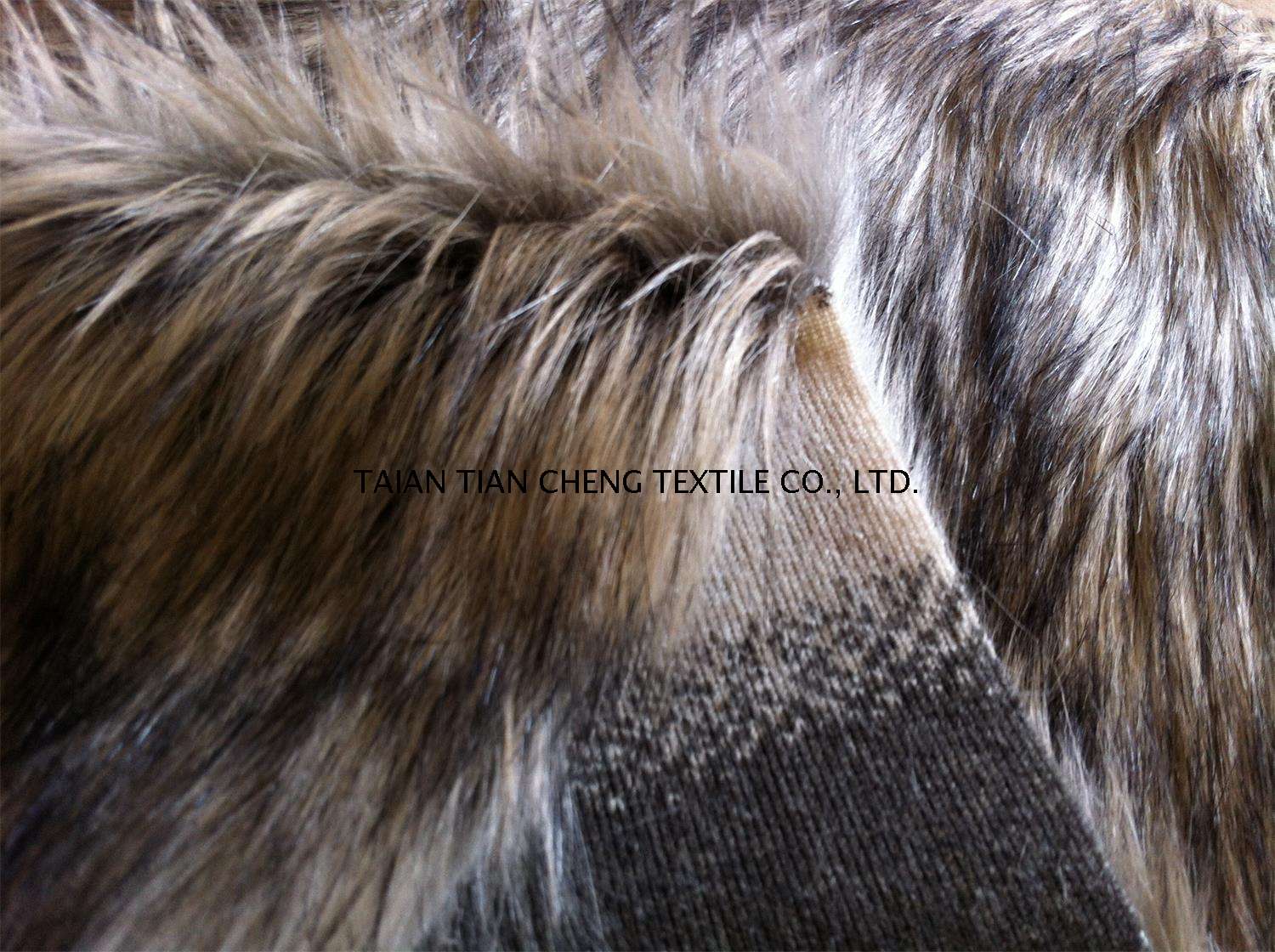 Acrylic tip-dyed faux fur 1050 G/M - 泰安天成纺织有限公司 Tai'an Tian cheng ...