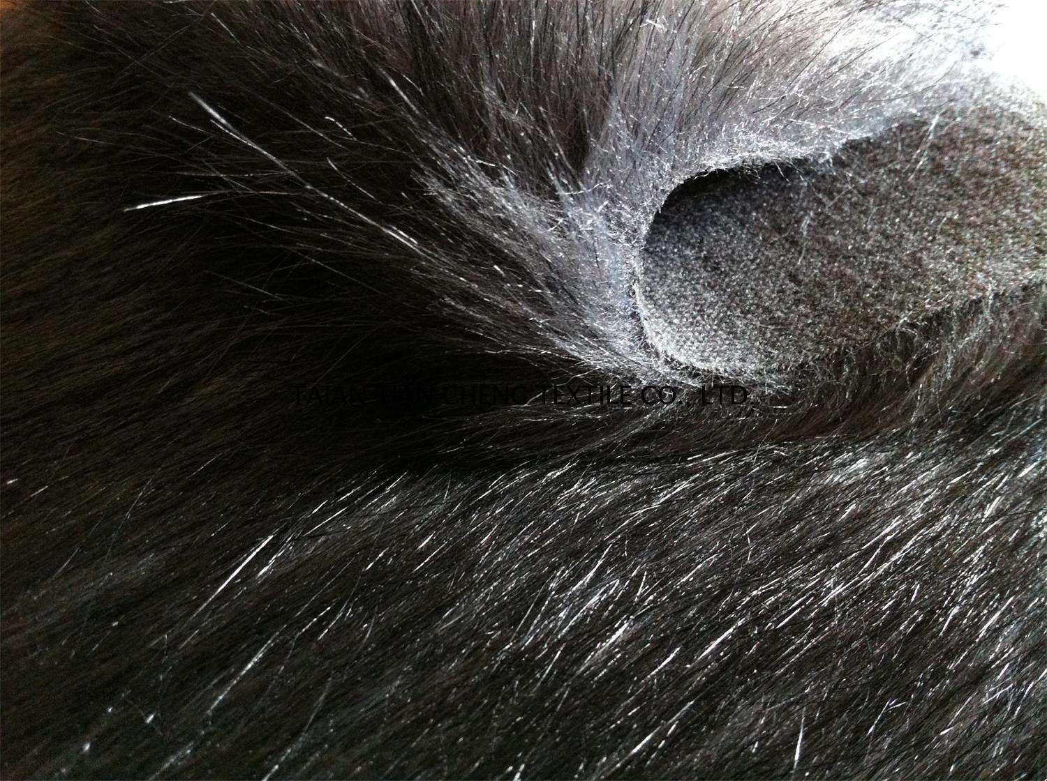 Acrylic black faux fur 950 G/M - 泰安天成纺织有限公司 Tai'an Tian cheng Textile ...