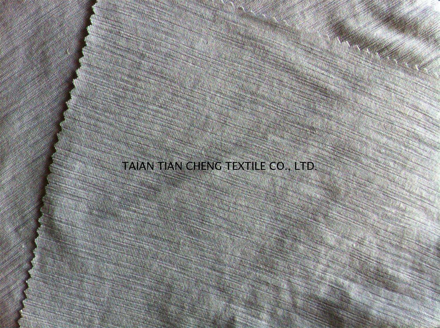 Poly/rayon slub jersey 170 GR/M2 - 泰安天成纺织有限公司 Tai'an Tian cheng Textile ...